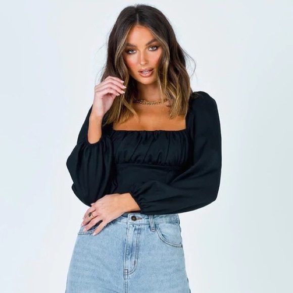 Princess Polly | Tops | Princess Polly Recycled Fibers Ariah Long Sleeve Top | Poshmark